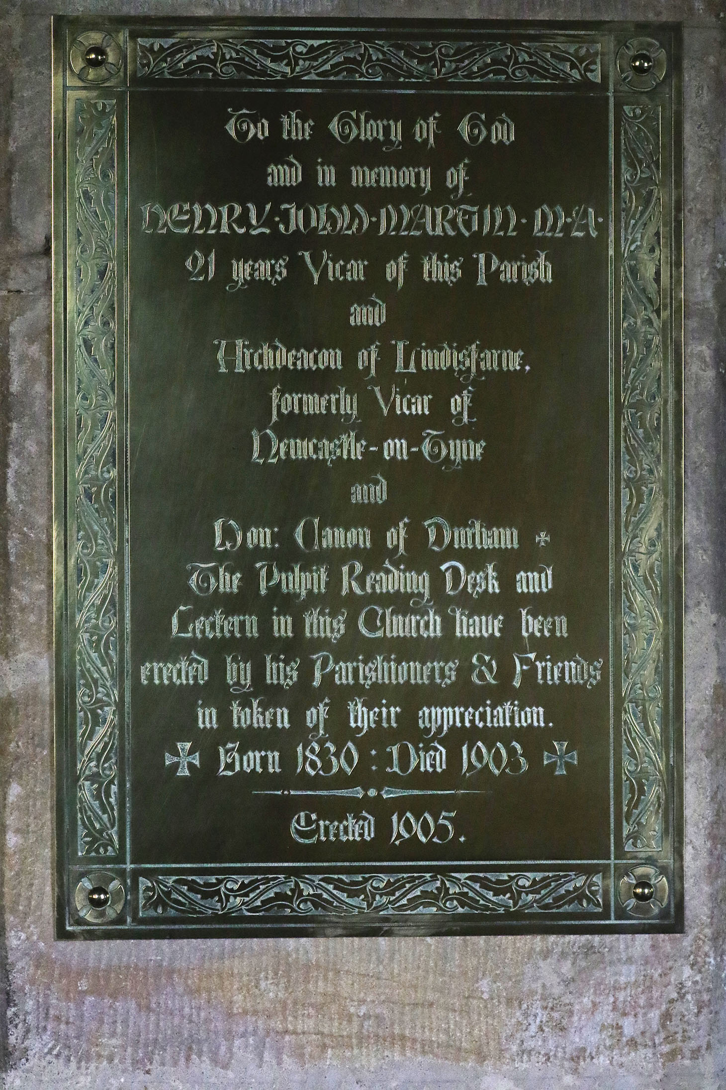 Eglingham Memorials in the Church-Martin - Coldstream History Society